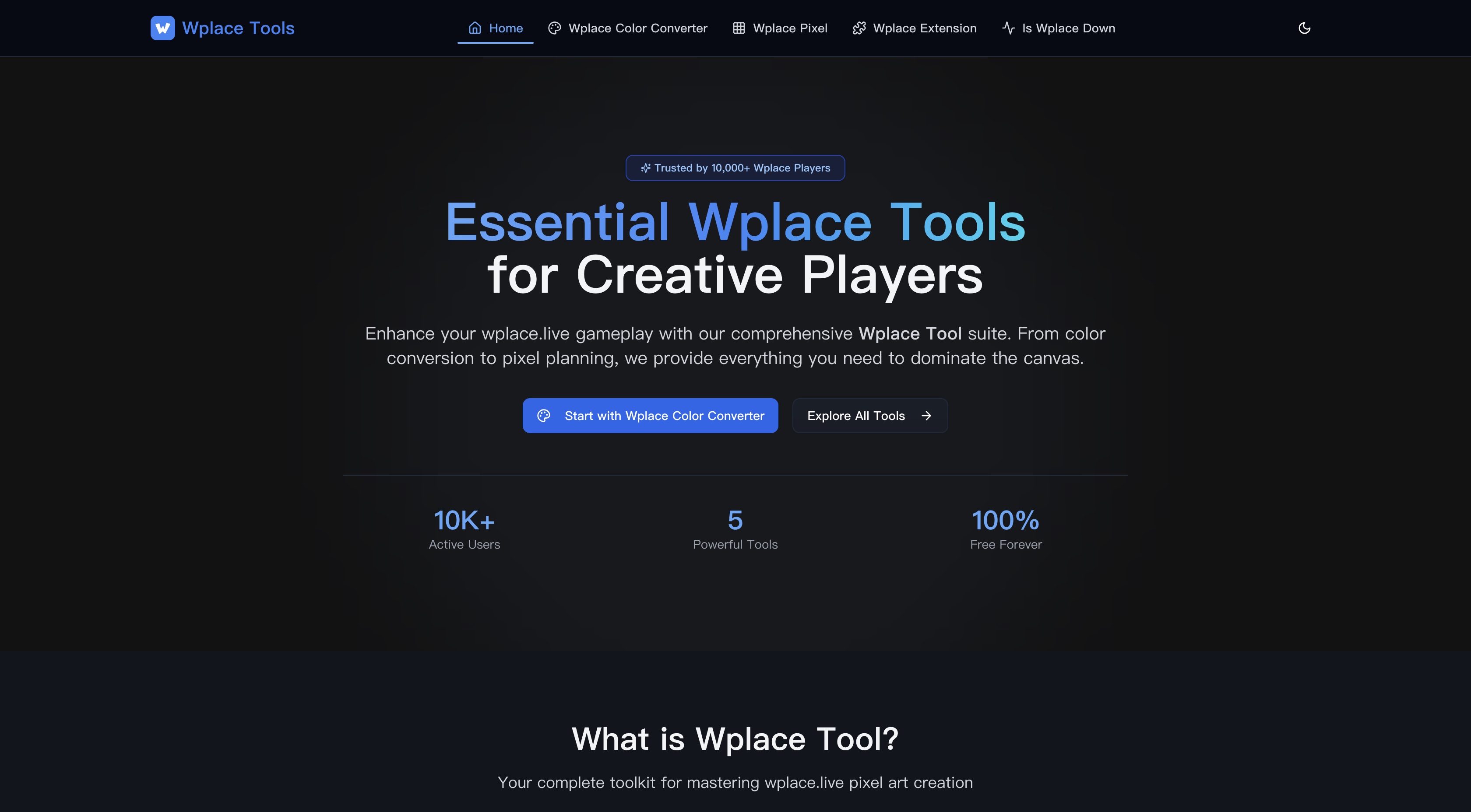 [分享创造] Wplace Tool - wplace.live 玩家必备工具集