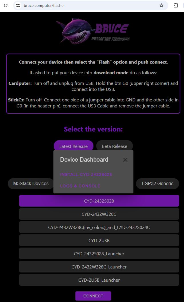 Exploring Marauder, Bruce, and Ghost ESP on Cheap Yellow Device