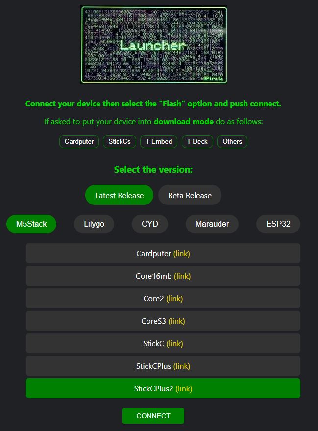 Run Firmware Anywhere: Flexibility of M5Stick Launcher