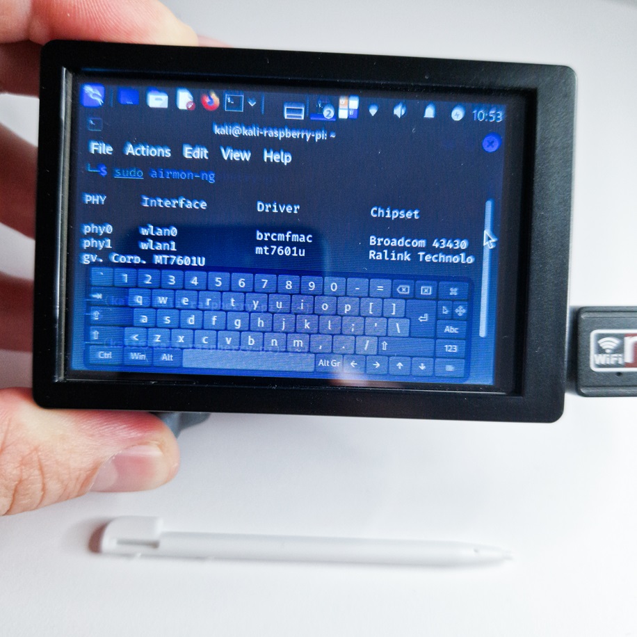 Building a Portable Kali Box with Raspberry Pi and Touchscreen