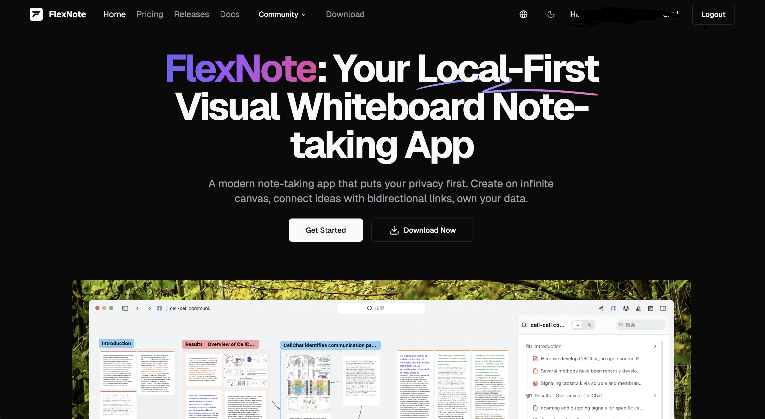[分享创造] 最近发现一款不错的可视化白板工具 FlexNote