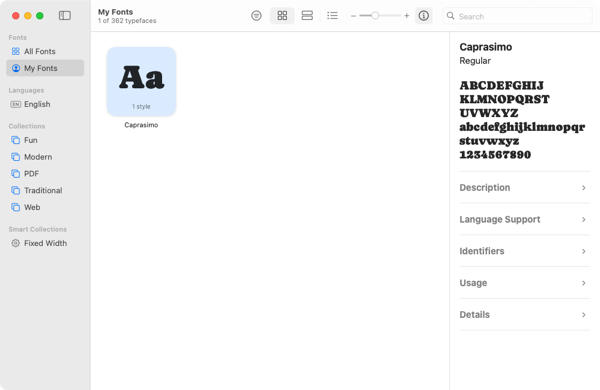 Extracting fonts from configuration profiles on macOS Sequoia