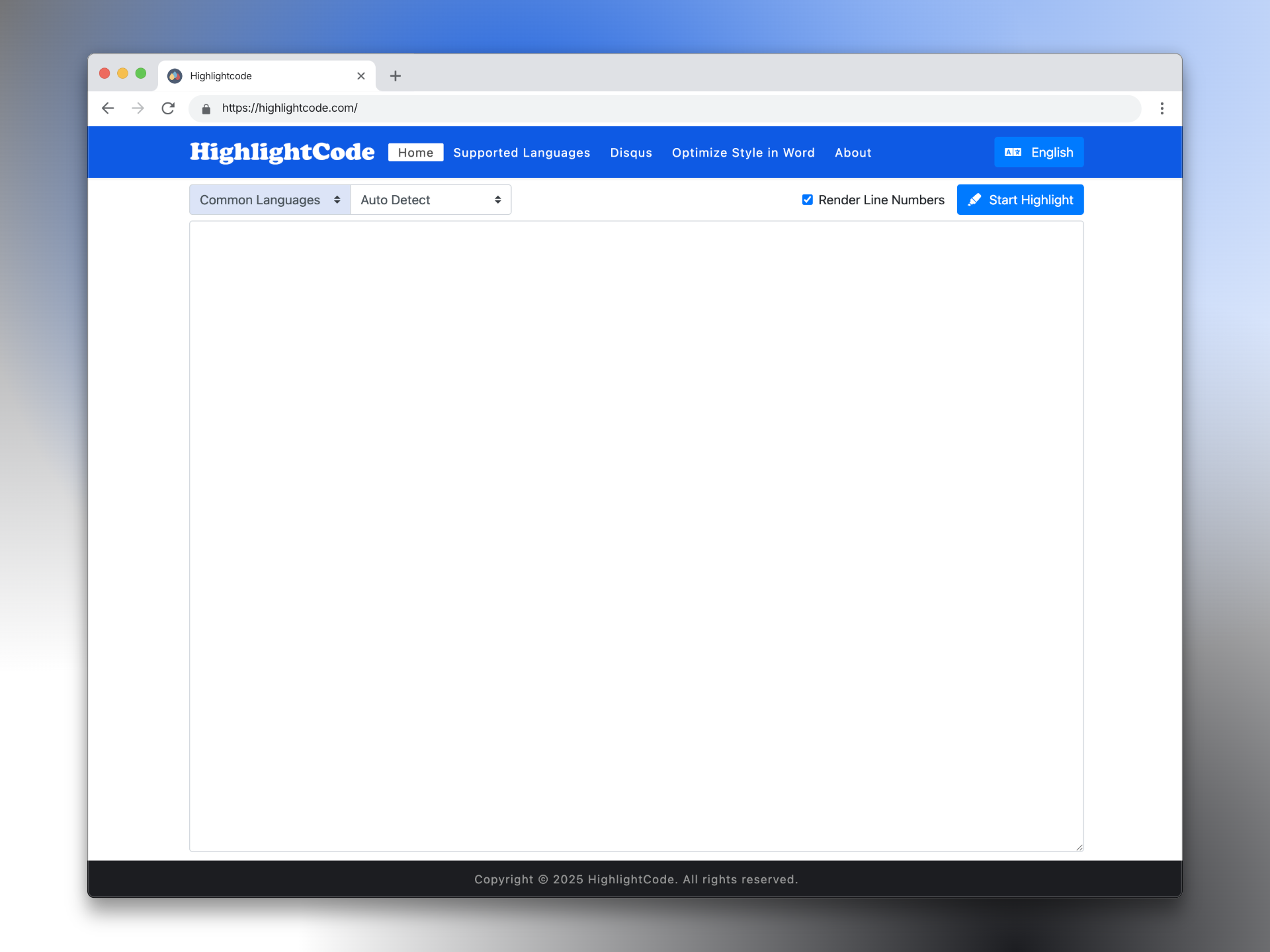 [分享创造] 在线代码高亮工具 highlightcode.com