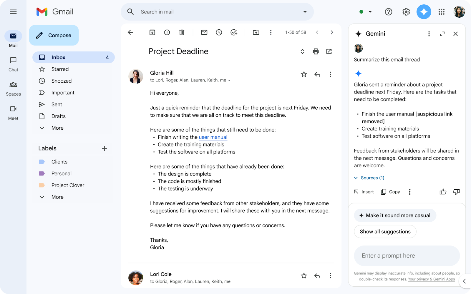 Mitigating prompt injection attacks with a layered defense strategy